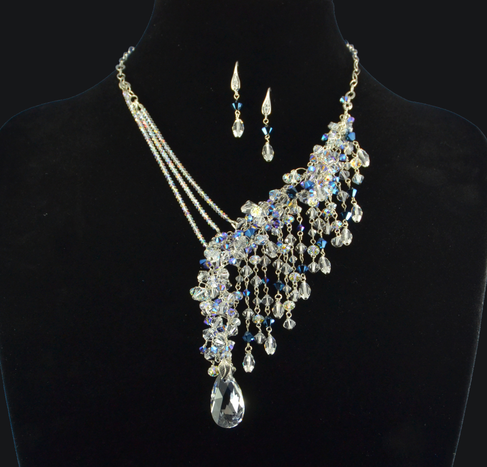 Crystal Obsession Necklace and Earring Set | Christine Marie Ford
